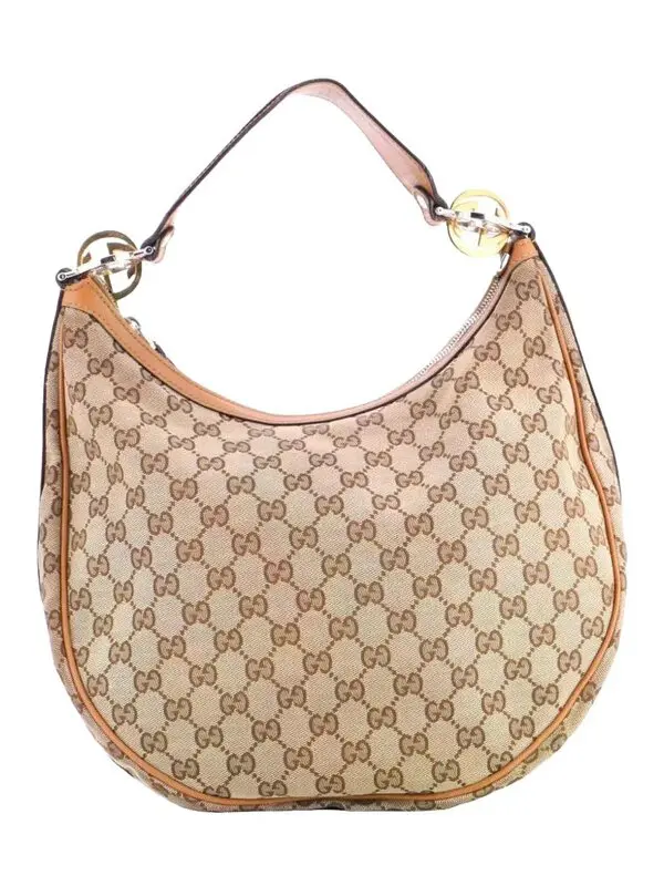 Gucci Twins Gg Canvas Medium Hobo Bag - Brown