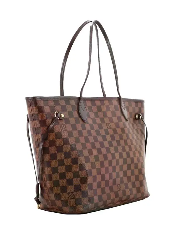 LOUIS VUITTON Neverfull Damier Mm Tote Bag - White