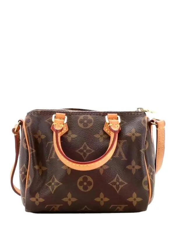 LOUIS VUITTON Speedy Bandouliere Nano - Brown