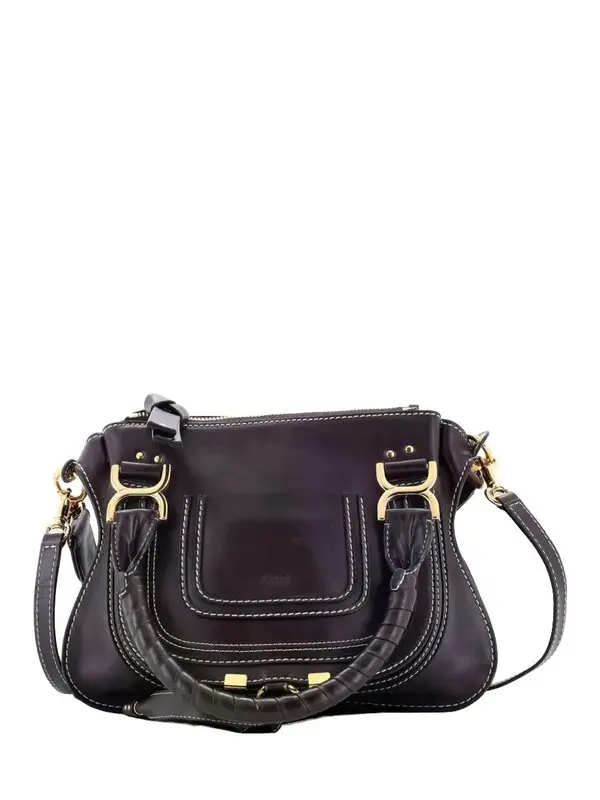 Chloé Marcie Small Leather Satchel - Brown