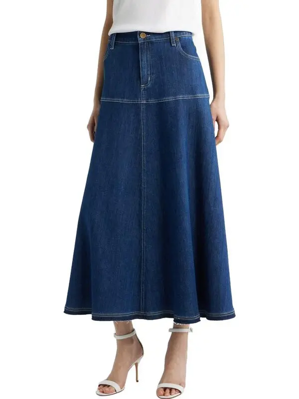 Kobi Halperin Ysabelle Denim Skirt - Medium Indigo