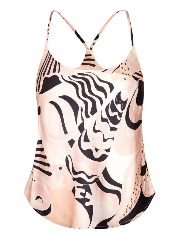 UNTITLED IN MOTION Salacia Printed Tank - Shells