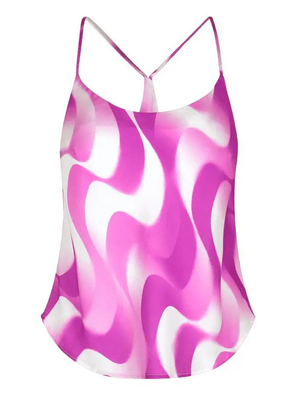 UNTITLED IN MOTION Salacia Printed Tank - Volna Pink