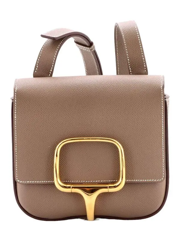Hermès Della Cavalleria Epsom Mini Shoulder Bag - Etoupe