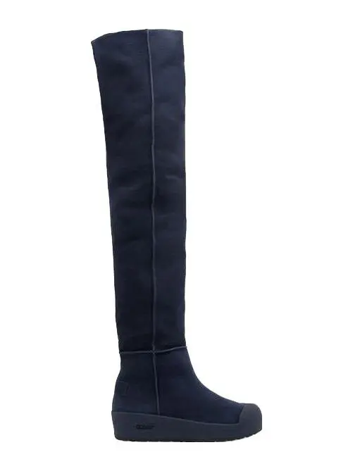 Bally Curling Over-the-knee Boots - Blue