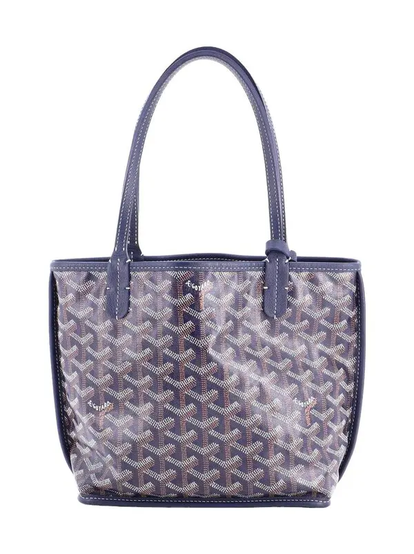 Goyard Anjou Reversible Mini Tote Coated Canvas - Blue