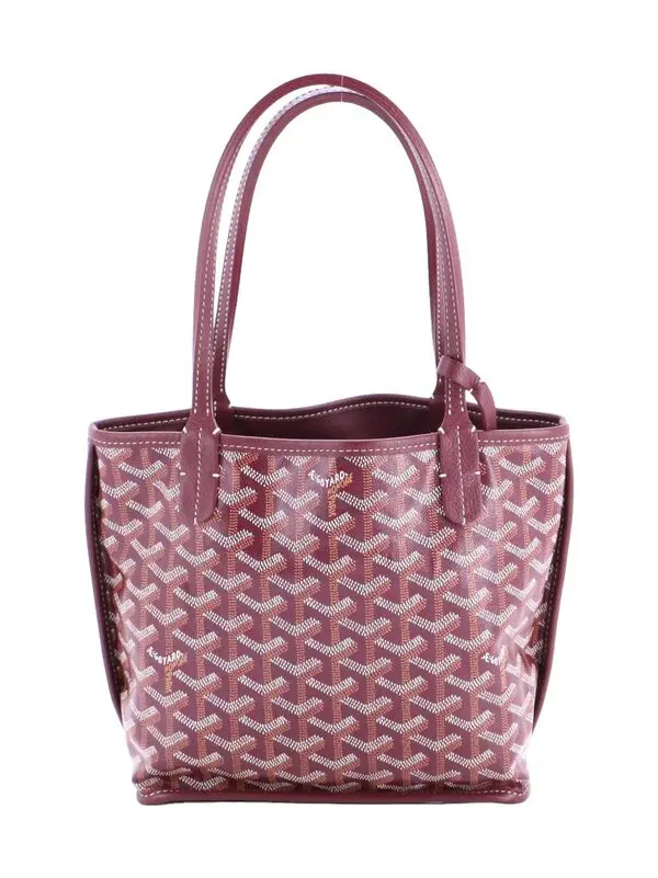 Goyard Anjou Reversible Tote Coated Canvas Mini - Red