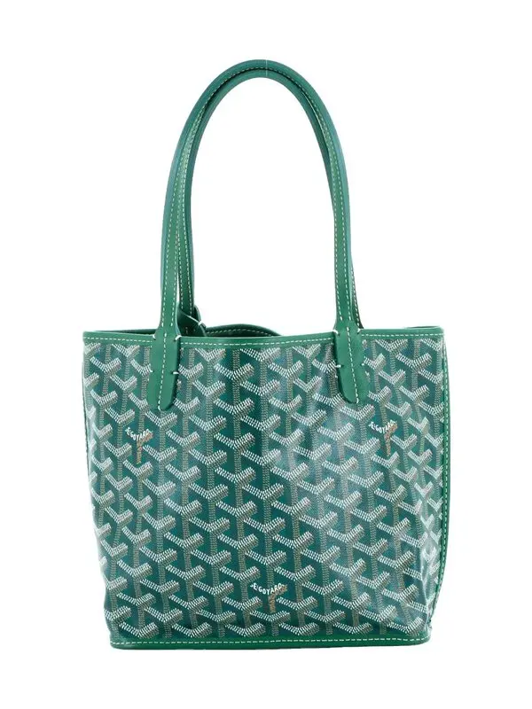 Goyard Anjou Reversible Mini Tote Coated Canvas - Green