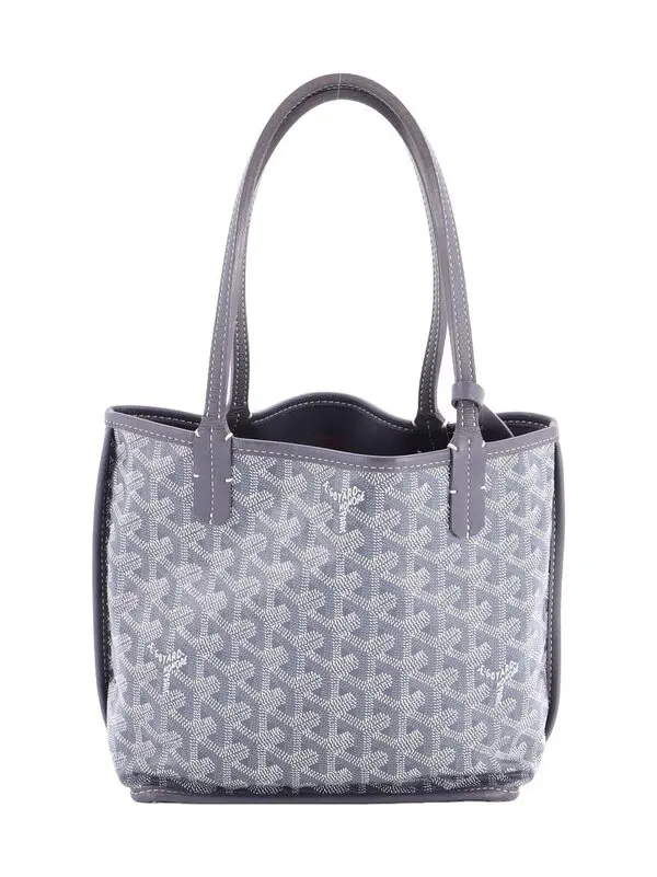 Goyard Anjou Reversible Mini Tote Coated Canvas - Gray