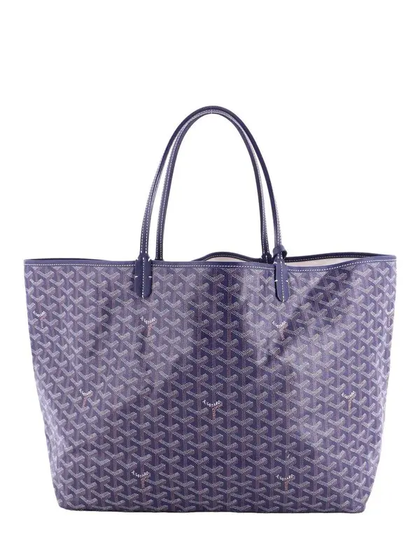 Goyard Saint Louis Gm Tote Coated Canvas - Blue