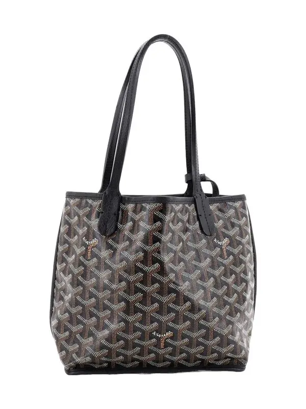 Goyard Anjou Reversible Tote Coated Canvas Mini - Black