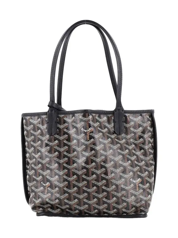 Goyard Anjou Reversible Mini Tote Coated Canvas - Black