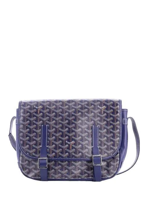 Goyard Belvedere Messenger Bag Coated Canvas Mm - Blue