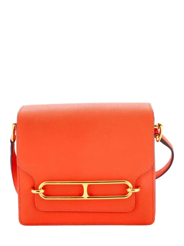 Hermès Roulis Bag Evercolor 18 - Orange Poppy