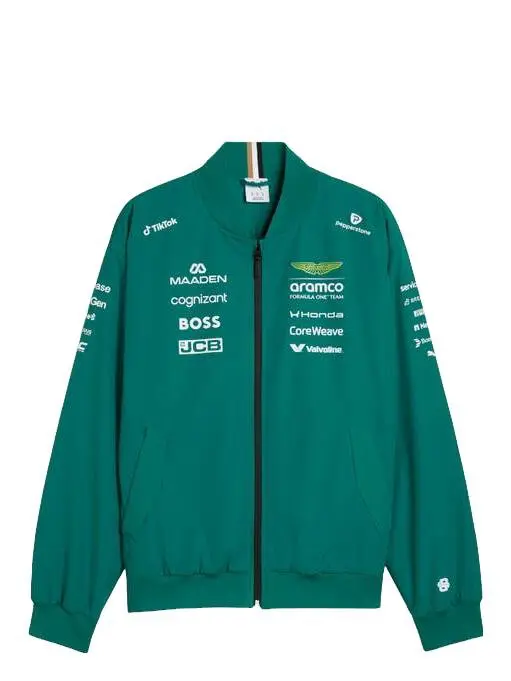 PUMA Aston Martin F1 Replica Water Repellent Jacket - Green Lux