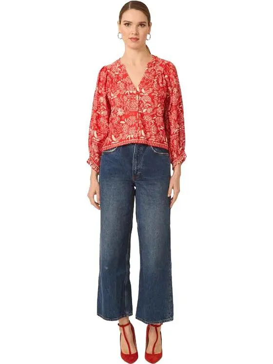 GILNER FARRAR Kayla Floral Print Blouse - Kyoto Print