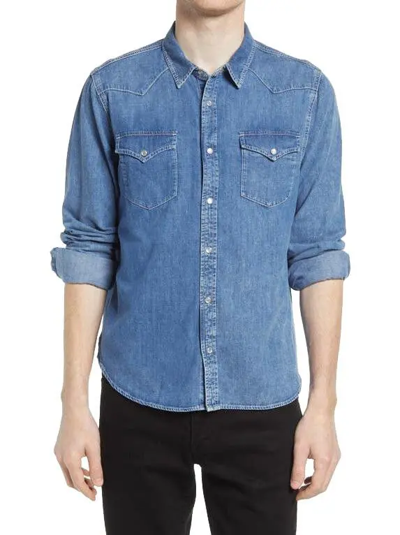 Ag Aiden Western Denim Button-up Shirt - Vendetta