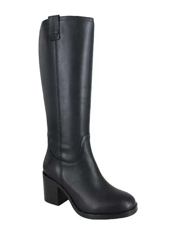 ZIGI Casper Knee High Boots - Black Leather