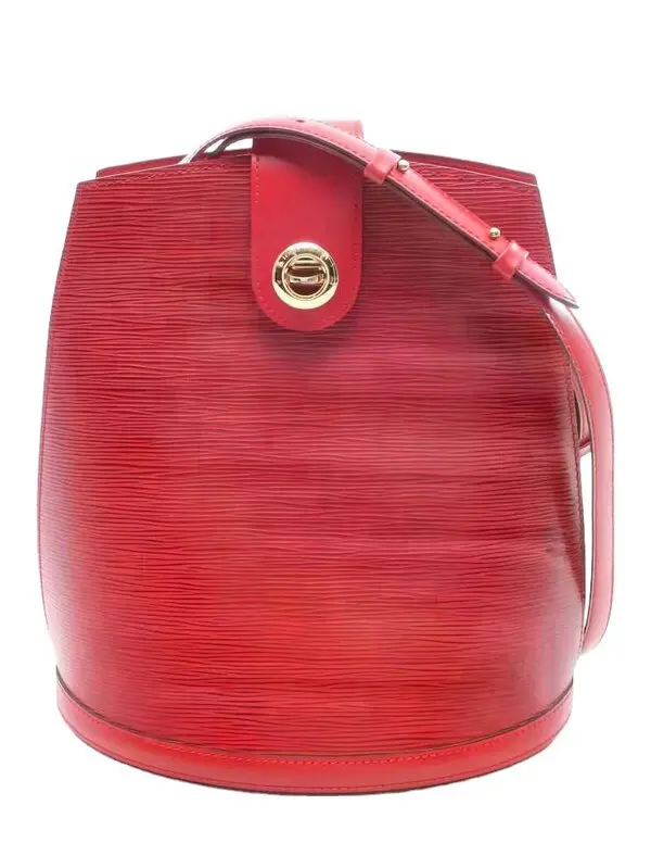 LOUIS VUITTON 1995 Cluny Leather Shoulder Bag - Red