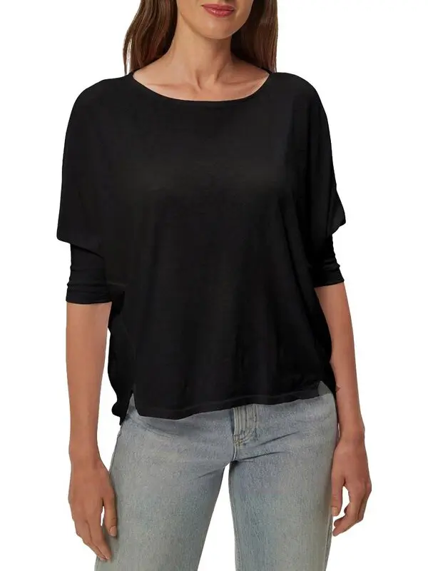 Michael Stars Selma Dolman Sleeve T-shirt - Black