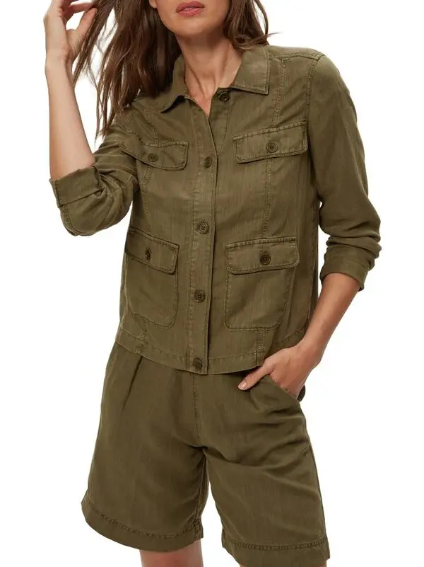 Michael Stars Nash Linen Blend Jacket - Caper