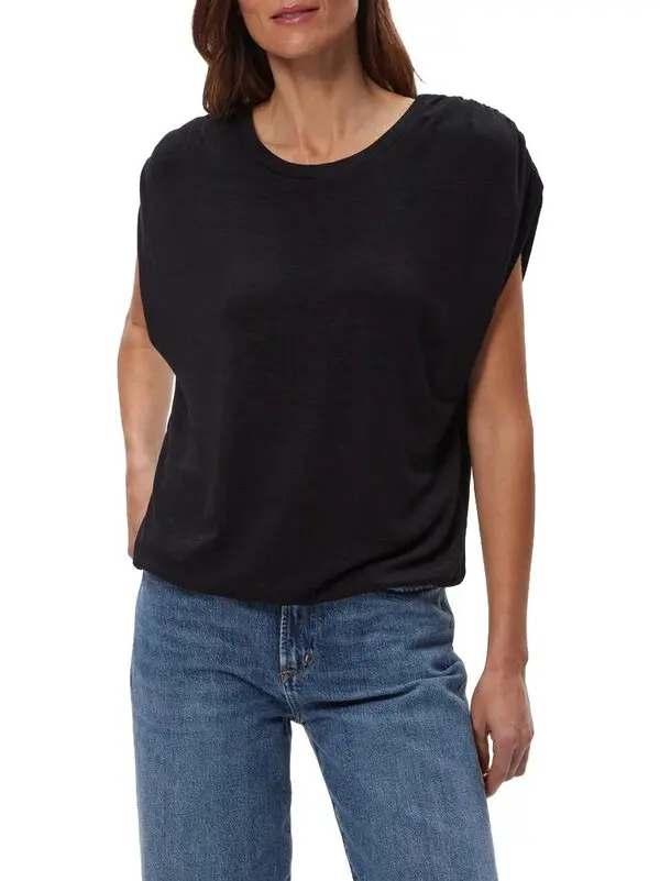 Michael Stars Sharron Cap-sleeve T-shirt - Black