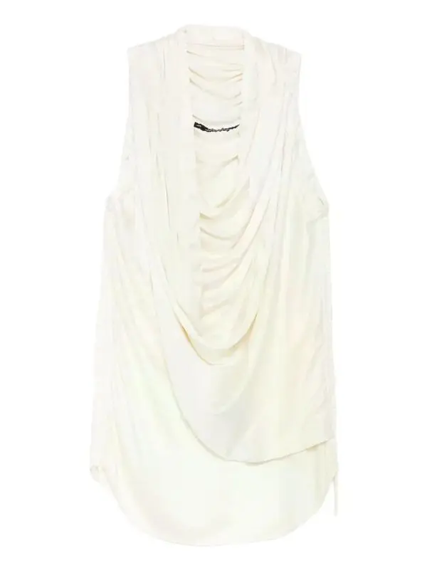 JULIUS Draped Vest - Neutrals