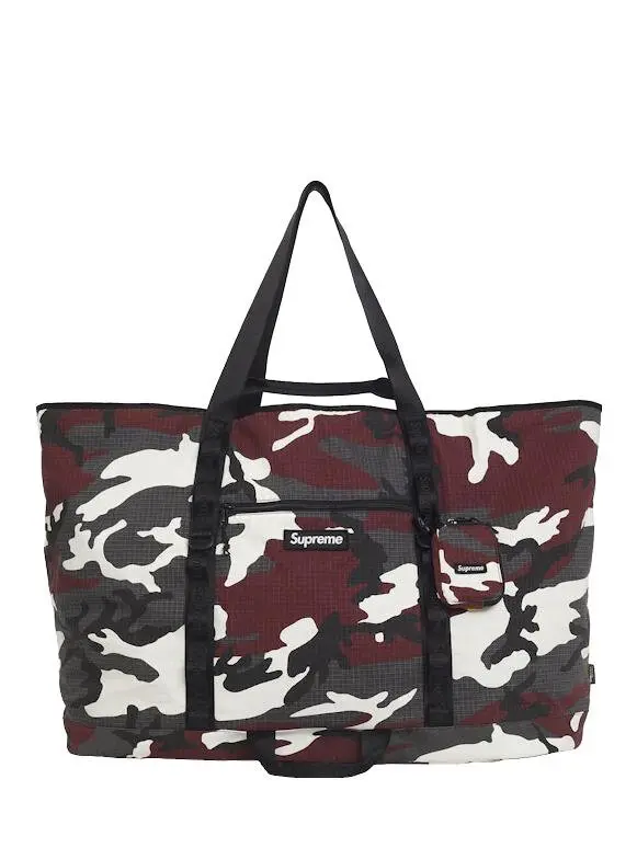 Supreme Xlarge Tote Bag With Utility Pouch - Red Camo