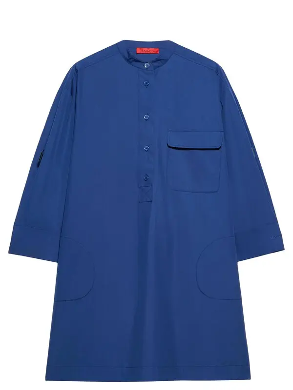 Max & Co. Cotton Mini Shirt Dress - Blue