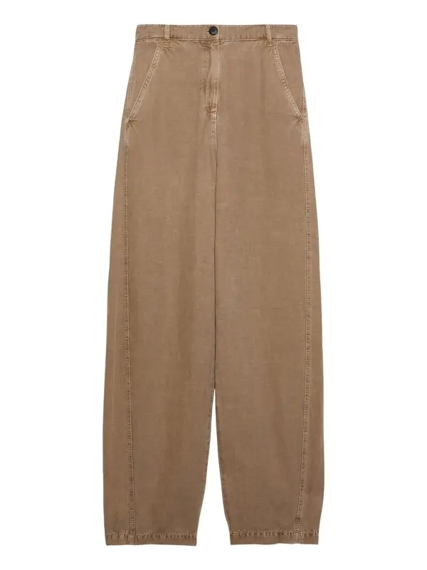 Max & Co. Twill Trousers - Brown