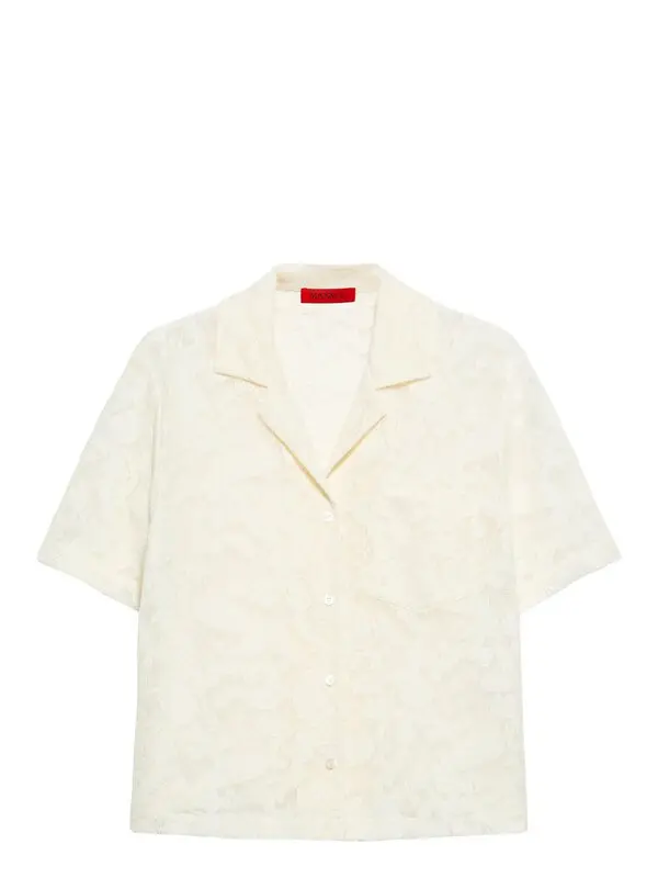 Max & Co. Paisley Knit Shirt - White