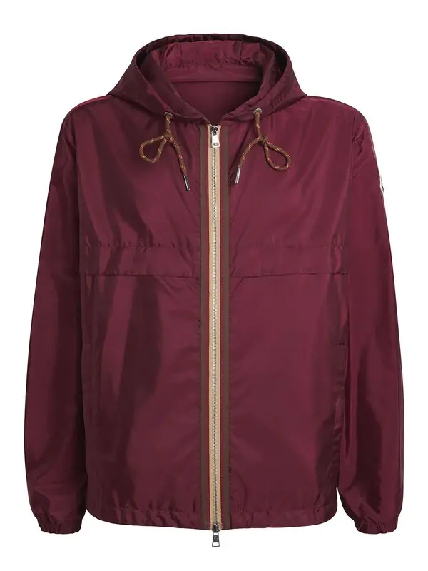 Moncler Water-repellent Hooded Nidge Jacket - Burgundy