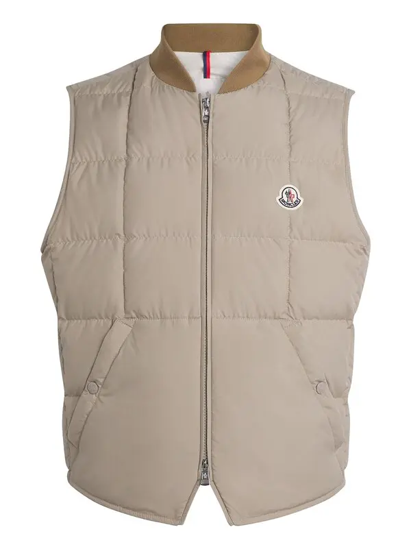 Moncler Elberton Down Gilet - Brown