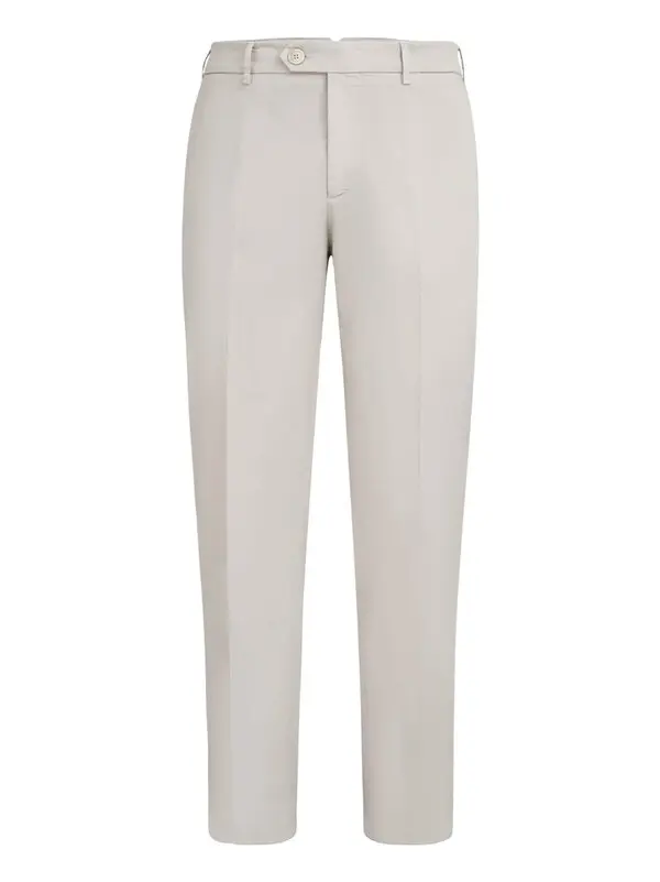 Brunello Cucinelli Stretch-cotton Garment-dyed Trousers - Beige