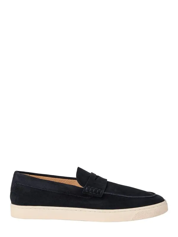 Brunello Cucinelli Suede Hybrid Loafers - Blue