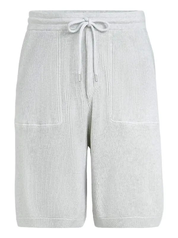 Brunello Cucinelli Linen Drawstring Bermuda Shorts - White
