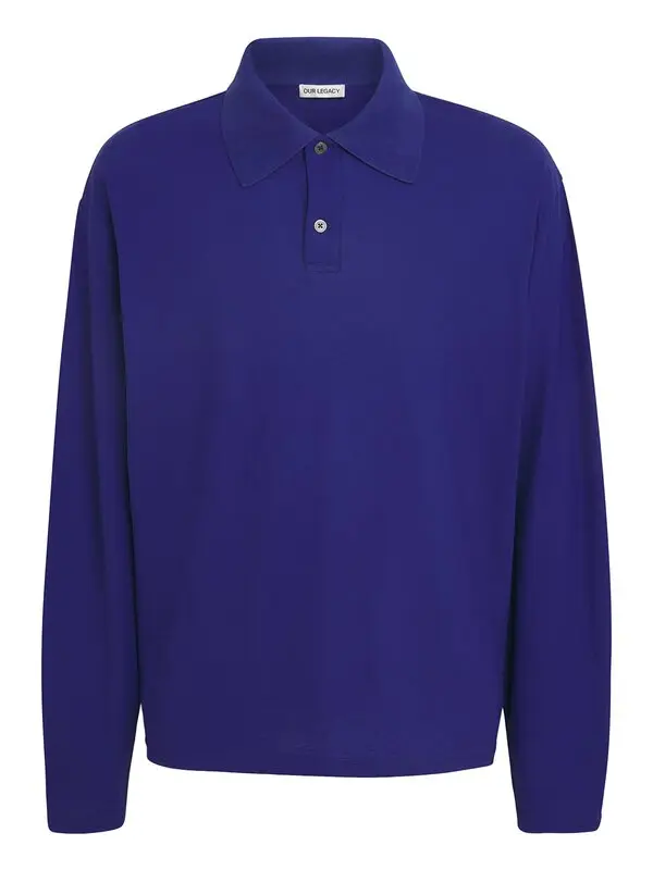 Our Legacy Cotton Polo Shirt - Blue