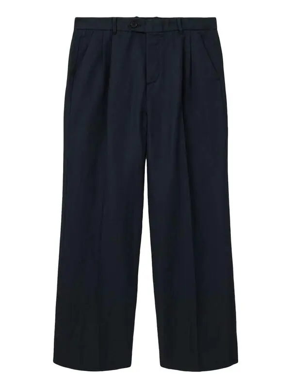 ALLSAINTS Linen-organic Cotton Roland Straight Trousers - Black