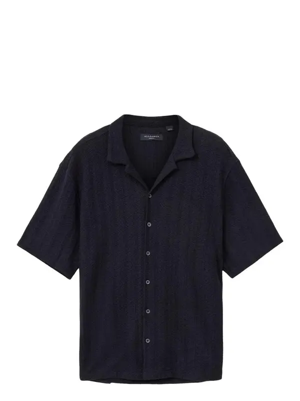 ALLSAINTS Knitted Trace Shirt - Black