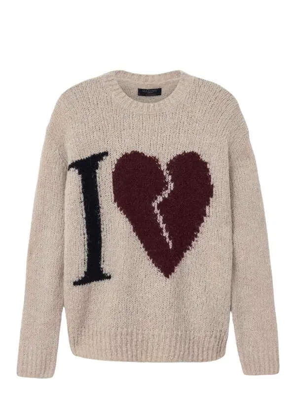 ALLSAINTS Wool-blend Lover Sweater - Brown