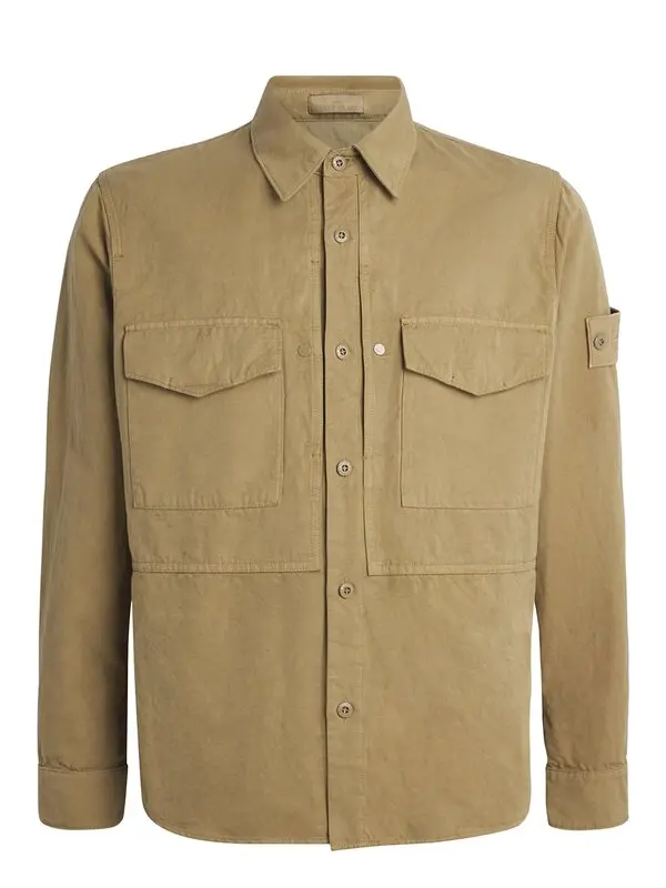 Stone Island Canvas Ghost Overshirt - Beige