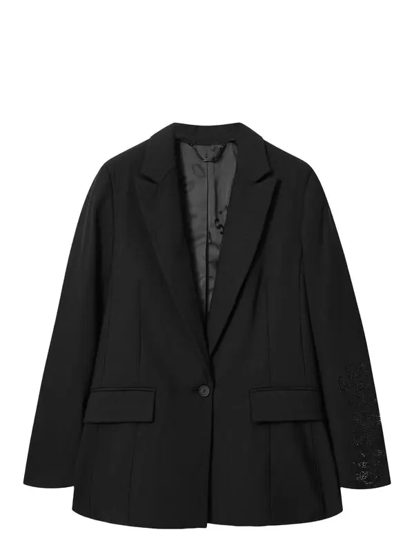 ALLSAINTS Ottie Embellished Blazer - Black