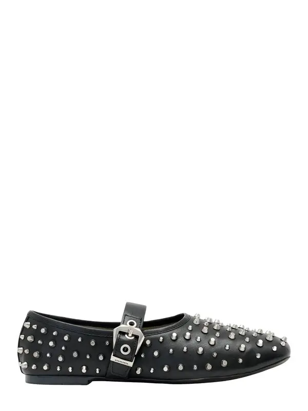 ALLSAINTS Sabine Stud Ballet Flats - Black