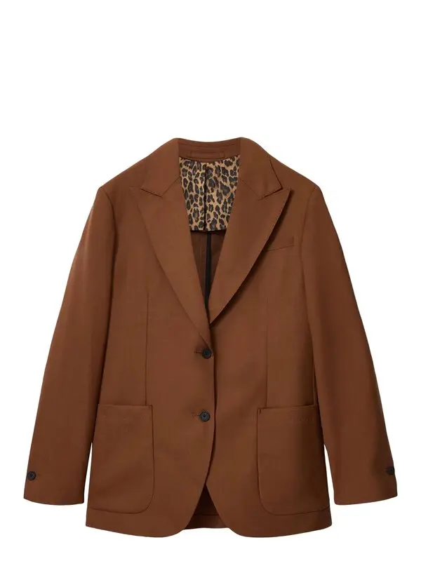 ALLSAINTS Wool-blend Beck Blazer - Brown