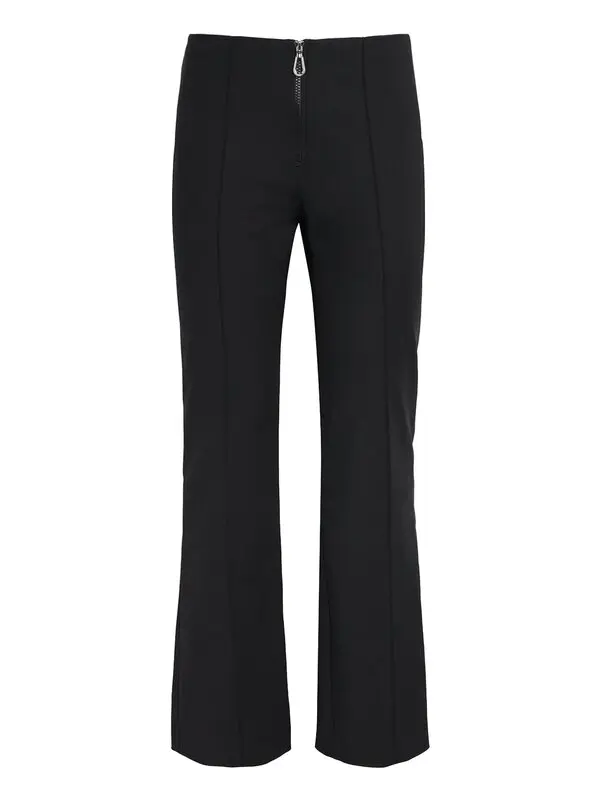 Sandro Zip-up Flared Trousers - Black
