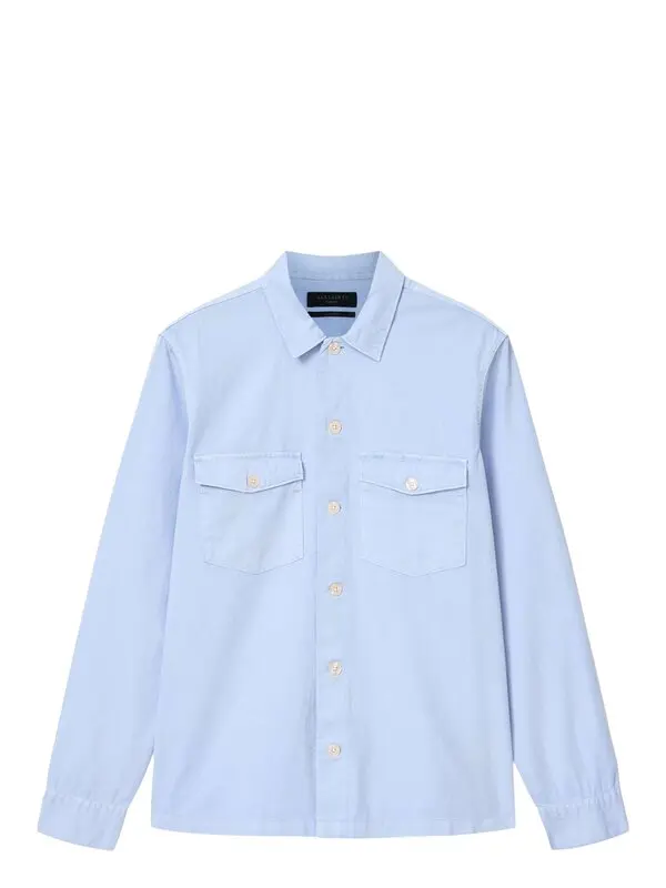 ALLSAINTS Cotton Spotter Overshirt - Blue