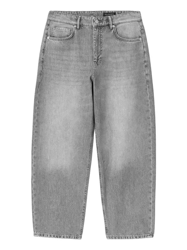 ALLSAINTS Curve Barrel-leg Jeans - Grey