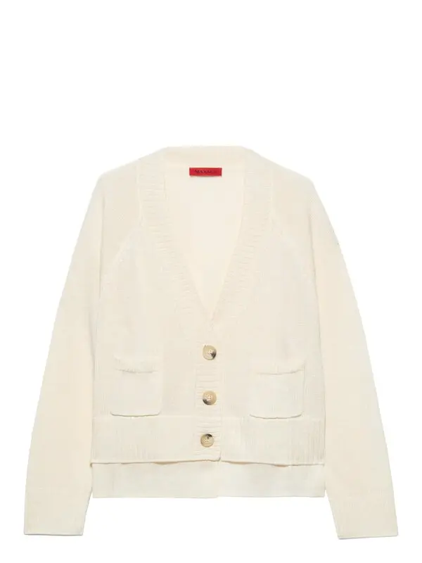 Max & Co. Linen-blend Layered Cardigan - White