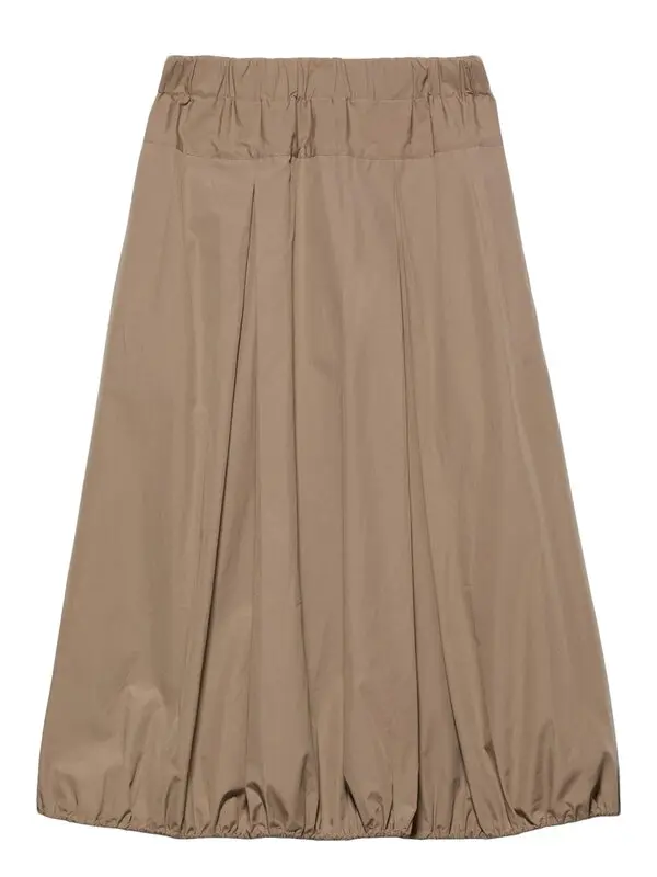 Max & Co. Cotton Midi Skirt - Grey