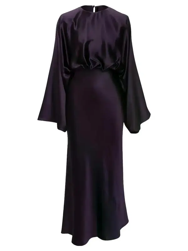 Altuzarra Evinka Gathered Maxi Dress - Purple